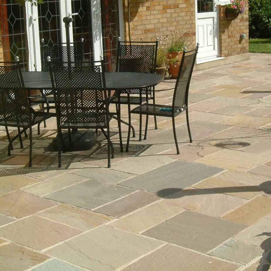 Raj Green Indian Sandstone Paving Slabs, Patio Pack – 22mm Calibrated ...