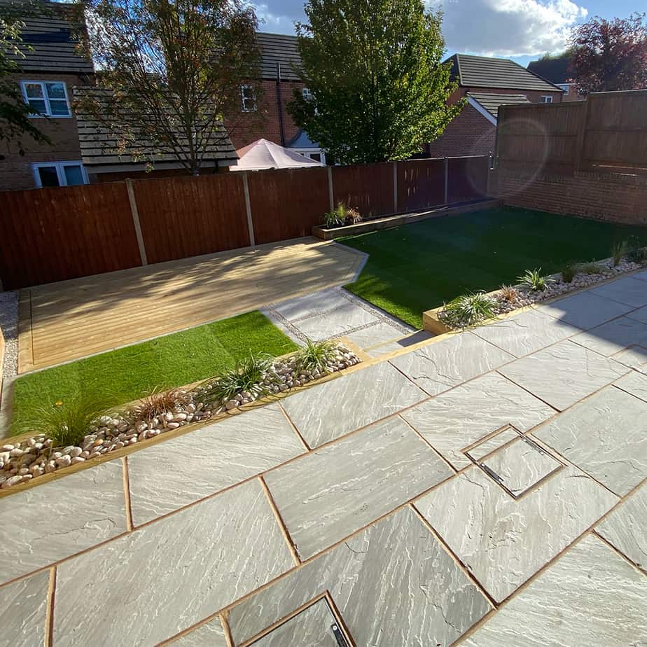 Kandla Grey Hand Cut Indian Sandstone Paving Slabs, 900x600mm – 22mm C ...
